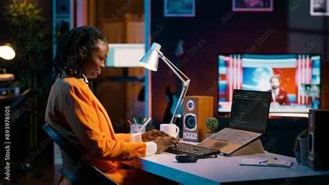 Database Engineer Student Writing Code For Improving Network Or Database Engineer Student Writing Code For Improving Network Or