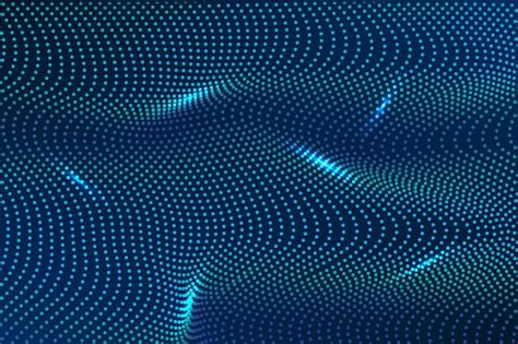 Premium Vector Abstract Digital Particles Waves Background