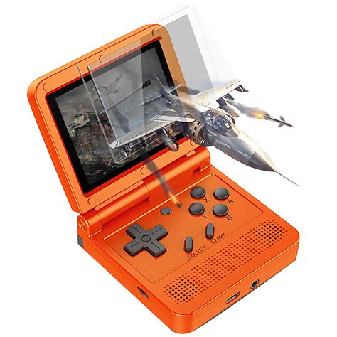 Goolrc Handheld Game Console 3 Inch Ips Screen Open Flip Handheld Console With 16g Tf Card Built
