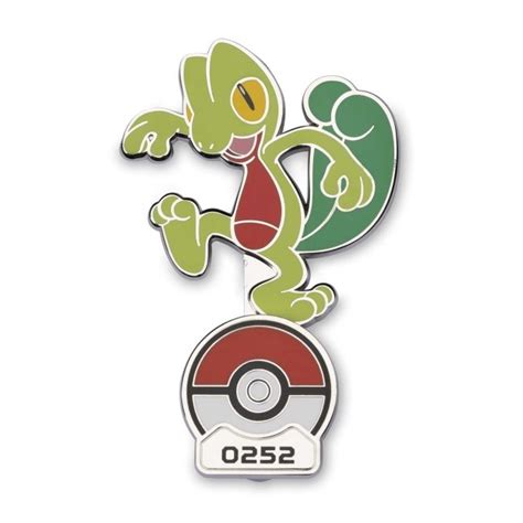Pokémon Gallery Pins Treecko Standing Pin Pokémon Center Official Site