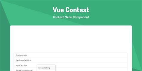 Vue Context Context Menu Component Made With Vuejs