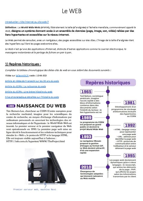 le web snt documents et questions le web introduction site