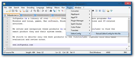EditorConfig For Notepad Download Free Windows 0 1 2 Softpedia