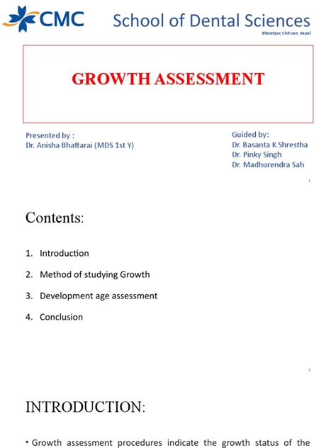 Growth Assessment Pdf