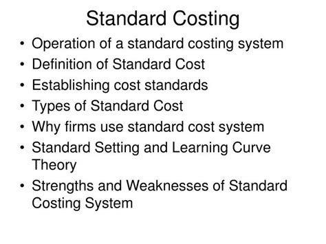 PPT Standard Costing PowerPoint Presentation Free Download ID 3726076