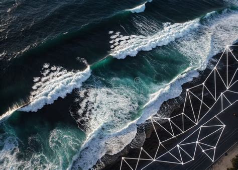 Dynamic Black And White Abstract Wave Lines A Glowing Geometric Design Inspired By Modern Art