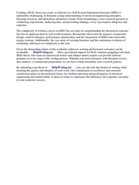 phd thesis on self excited induction generator pdf