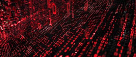 Binary Code On Black Background Premium Ai Generated Image