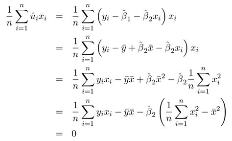Statistics Deriving Property Of Ols Estimators Simple Algebra