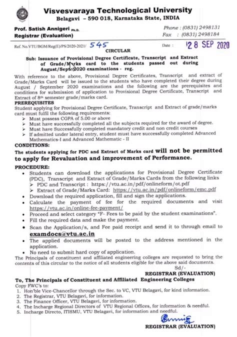 Vtu Provisional Degree Certificate