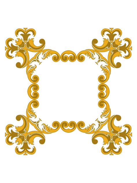 Premium Vector Vector Vintage Floral Flourish Frame Illustration
