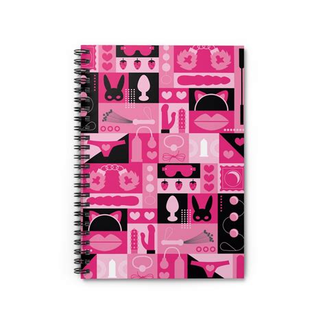 Pink BDSM Spiral Notebook Femdom Domme Journaling Manifest Kink Notebook Kinky Diary Fetish D S