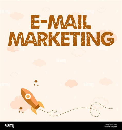 Conceptual Display Email Marketing Word Written On Sending A