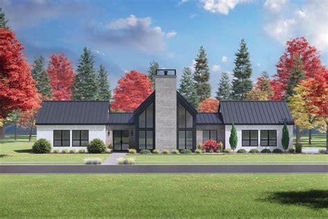 Plan 818078jss Symmetrical Scandinavian House Plan With Split Beds And