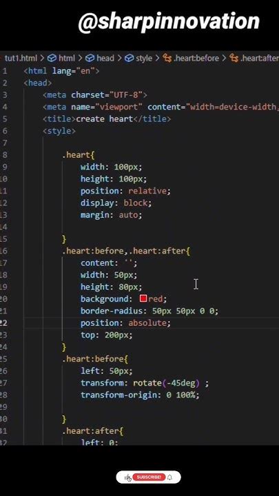 heart 💜 using html css shorts viral youtubeshorts reels youtube