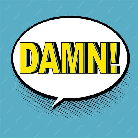 Premium Vector Lettering Damn Comic Speech Bubble Comic Background Premium Vector Lettering Damn Comic Speech Bubble Comic Background
