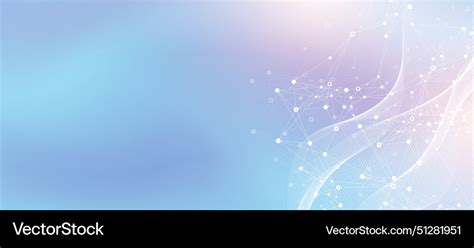 Abstract Tech Network Connection Dots Digital Vector Image