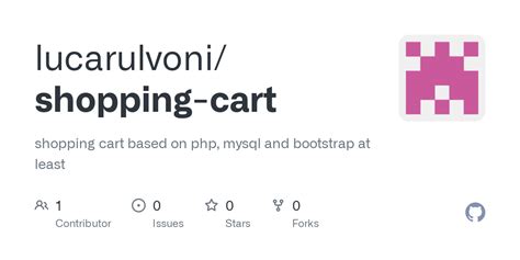 GitHub Lucarulvoni Shopping Cart Shopping Cart Based On Php Mysql And Bootstrap At Least
