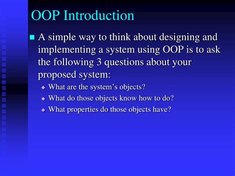 PPT Object Oriented Programming Course Introduction PowerPoint Presentation ID