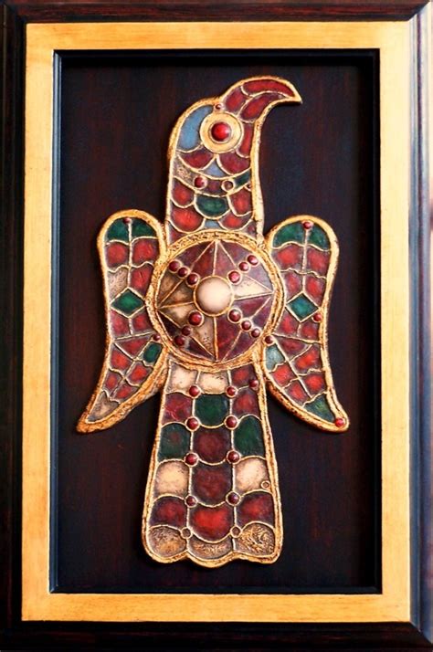 Eagle Visigoth Med 31x51x3 Cm Recreation Of A Fibula Aquiliforme Vi