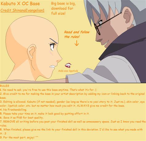 Kabuto X Oc Base By Shinanapixelbases On Deviantart