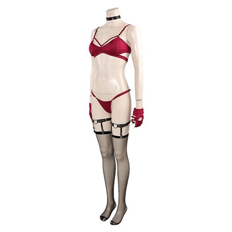 Scarlet Witch Cosplay Female Red Sexy Lingerie Costume Halloween Carni