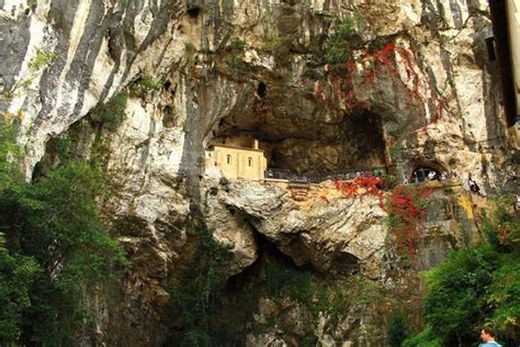Holy Cave Of Covadonga In Asturias