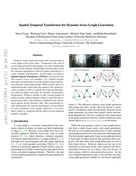 Spatial Temporal Transformer For Dynamic Scene Graph Generation DeepAI