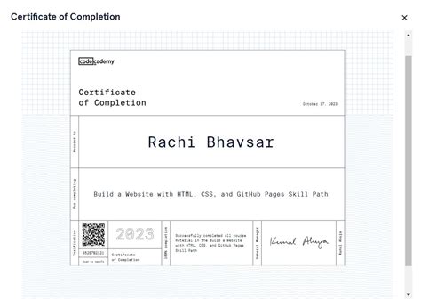 Rachi Bhavsar On Linkedin Codecademy Generationindia Vinsys Javafullstackdeveloper