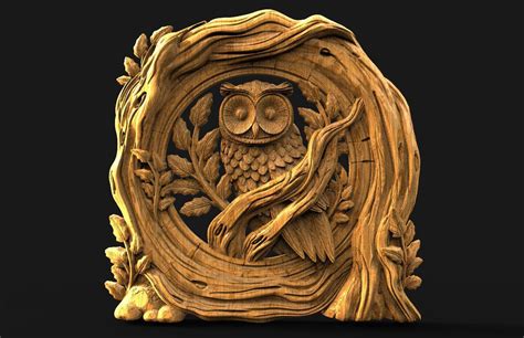 🦉 Owl Cnc Stl File・free Stl File For 3d Printing And Cnc Machining Laser Cutting・cults