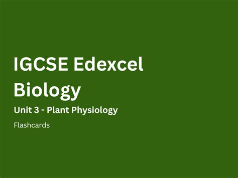 Igcse Edexcel Biology Flashcards Bundle Teaching Resources