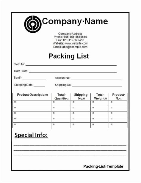 Shipping Manifest Template Excel Peterainsworth