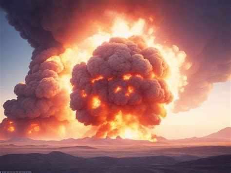 Premium Photo Explosion On The City Building Background