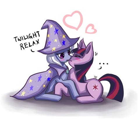 Mlp Trixie And Twilight Kiss Mlp Trixie And Twilight Kiss