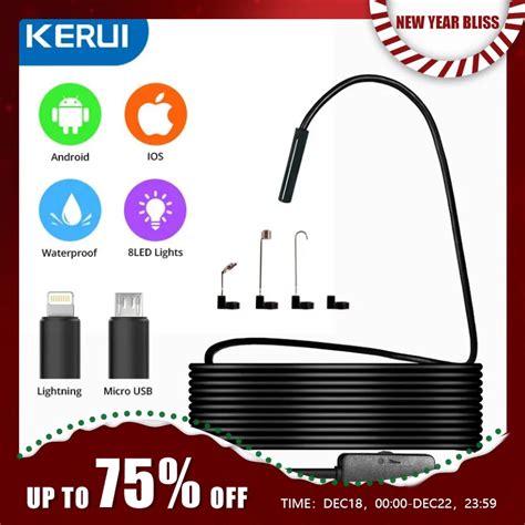 산업용 Hd 디지털 내시경 검사 카메라 Ip67 방수 스네이크 카메라 알리뷰