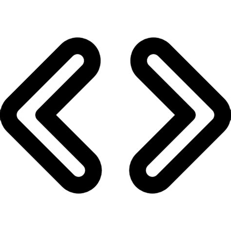 Code Programming Signs Outlines Icon