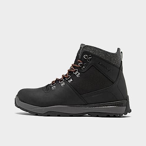 Kamik Mens Velox Winter Hiking Boots In Black Modesens