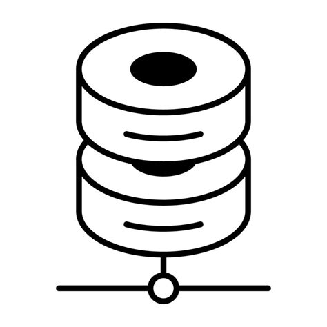 A Flat Icon Design Of Network Database 48208581 Vector Art At Vecteezy