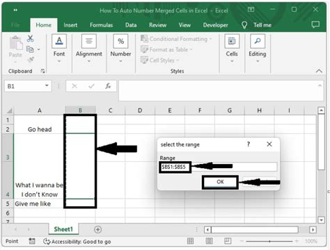 How To Auto Number Merged Cells In Excel
