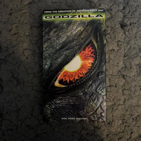 Godzilla 1998 Vhs Tape Vhs 90s Movie Action Depop