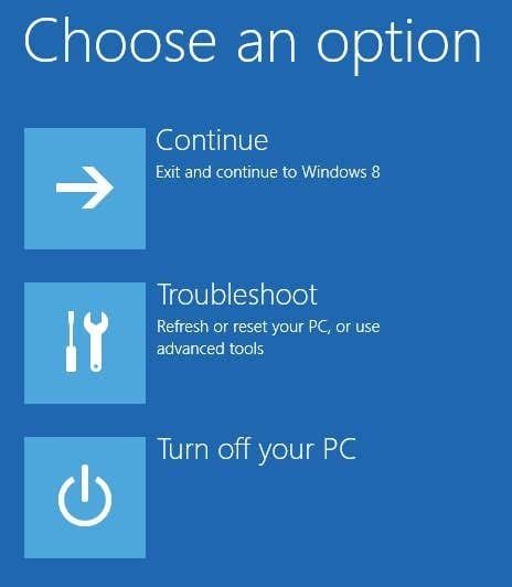 How To Boot To Windows 8 System Recovery Options