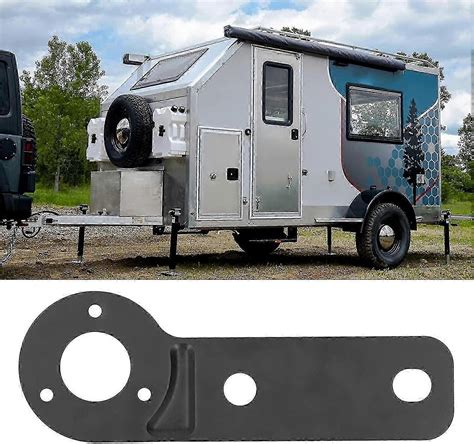Trailer Socket Bracket Steel Trailer Wire Connector Heavy Duty Socket Mount Plate Hitch Tow Bar