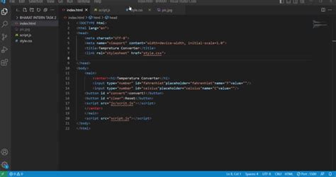 Yaddanapudi Charitha Sree On Linkedin Bharatintern Bharatinternship Temperatureconverter