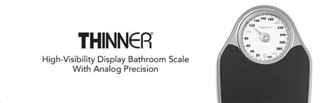 Thinner Extra Large Dial Analog Precision Bathroom Scale Analog Bath