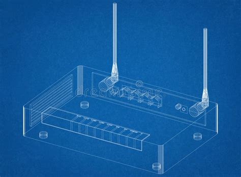 Router Blueprint Stock Illustrations Router Blueprint Stock Illustrations Vectors