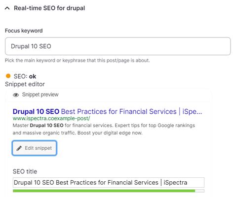 Drupal SEO Best Practices For Financial Services ISPECTRA