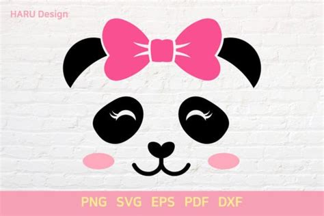 Panda Face Graphic By HARUdesign Creative Fabrica