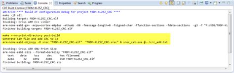 Crc Checksum Generation With ‘srecord Tools For Gnu And Eclipse Mcu