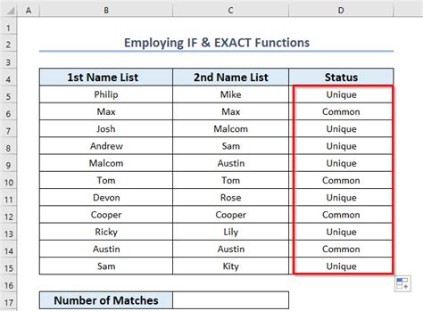 How To Count Matches In Two Columns In Excel 5 Easy Ways