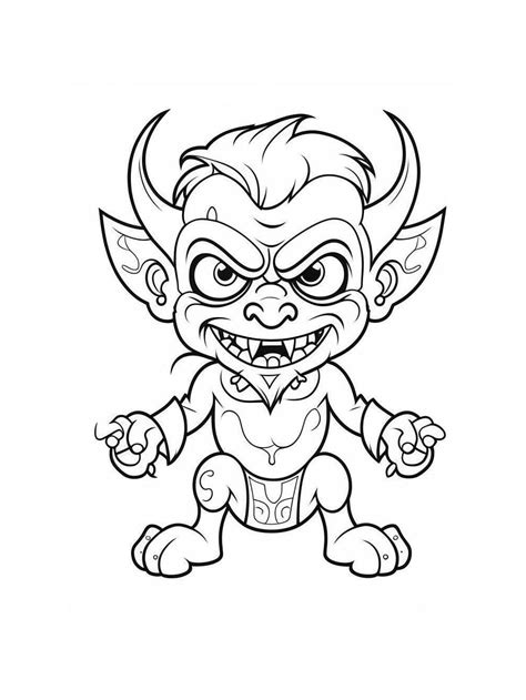 Printable Devil Coloring Page Download Print Or Color Online For Free